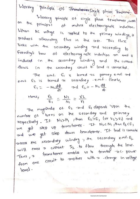 Solution Construction And Working Principle Of Single Phase Transformer Emf Equation Phase