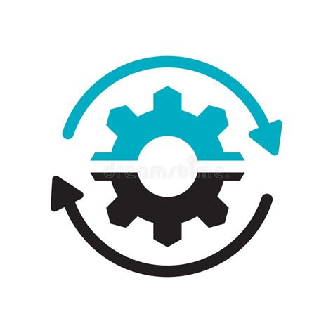 Workflow Icon Vector Sign And Symbol Isolated On White Background Workflow Logo Concept Stock