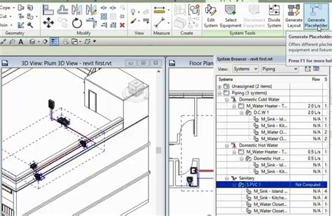 آشنایی با Plumbing Revit Mep