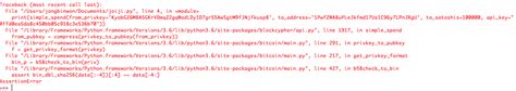 Blockcypher What Could This Python Assertion Error Mean Bitcoin Stack Exchange