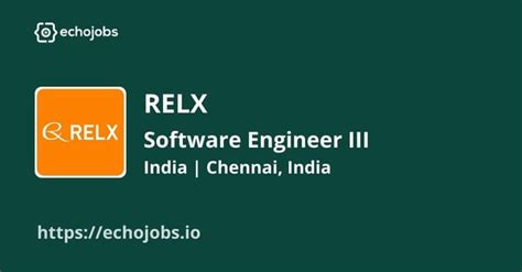 Relx Is Hiring Software Engineer Iii Java India Chennai India