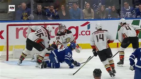 Ana Tor Bertuzzi Scores Goal Against John Gibson Toronto Maple Leafs