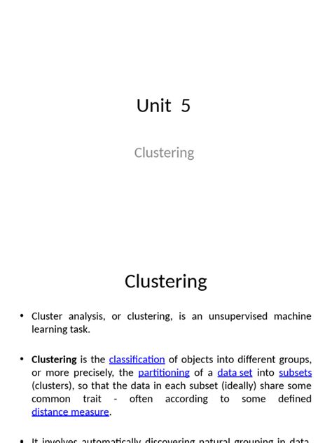 Unit5 Clustering Pdf