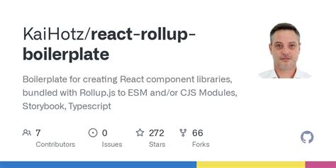 Update React Rollup Boilerplate Now With Vitest And Storybook V7