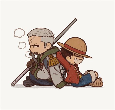 Monkey D Luffy And Smoker One Piece Drawn By Tontatonta1231