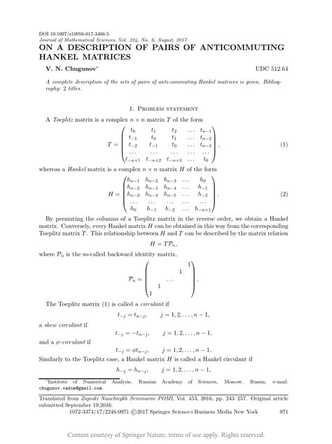 On A Description Of Pairs Of Anticommuting Hankel Matrices