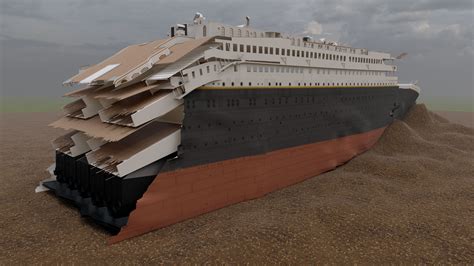 Rms Titanic Wreck 3d Model Cgtrader
