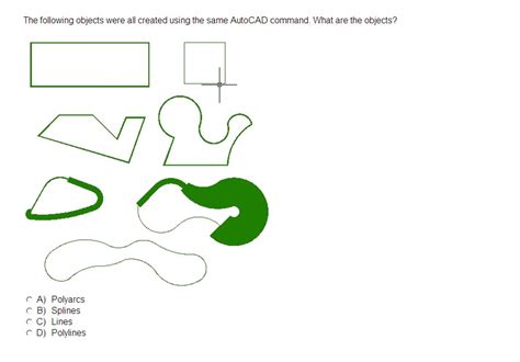 Solved AUTOCAD QUESTION A As The Polyline Shape Chegg