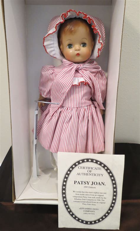 Effanbee Vinyl Patsy Joan Doll Reproduction 1995 Mv248 With Box Coa