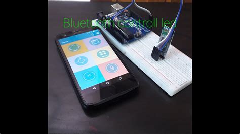 Bluetooth Controlled Single Led With Ardunio Uno And Bluetooth Module