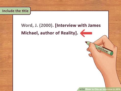 3 Ways To Cite An Interview In Apa Wikihow