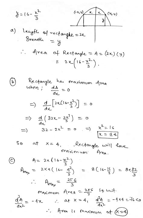Solved A Rectangle Abcd Is Inscribed Inside A Quadratic Graph As Shown In Course Hero