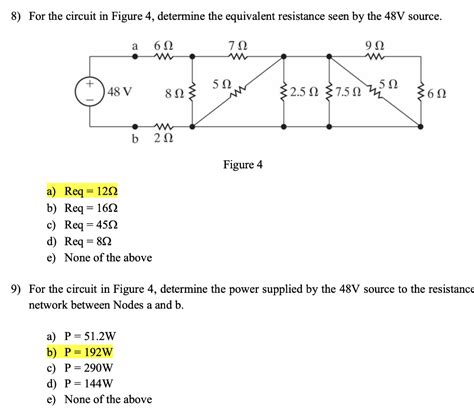 Solved 8 For The Circuit In Figure 4 Determine The