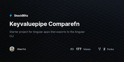 Keyvaluepipe Comparefn StackBlitz