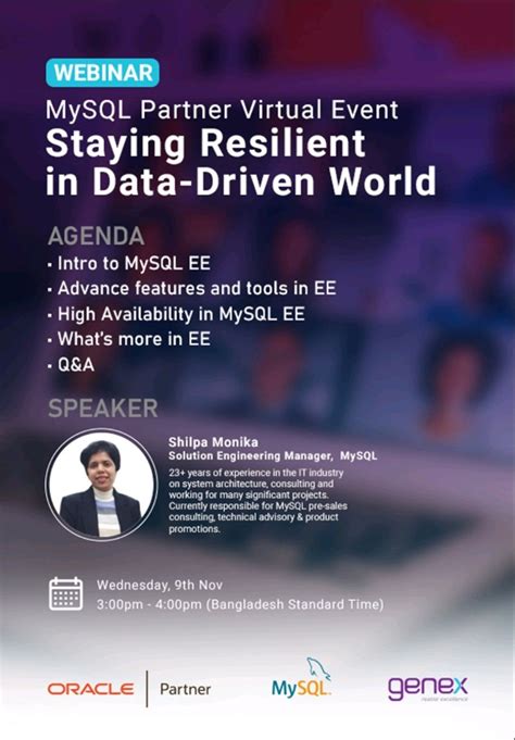 Sarower Jahan Shuvo On Linkedin Genexus Genexinfosys Oracle Mysql Data Data Webinar