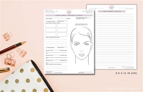 Printable Botox Treatment Record Form Printable Forms Free Online