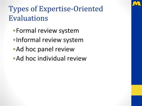 Expertise Consumer Oriented And Program Oriented Evaluation