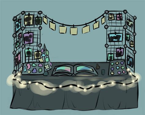 Artstation Artist Alley Table Mock Up