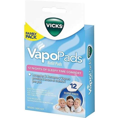 Vicks 12 Count Sleepy Time Lavenderrosemary Vaporizer Refill Pads