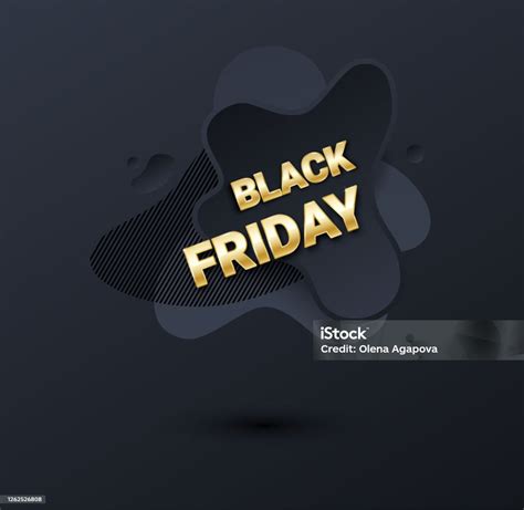 블랙 프라이데이 세일 배너 또는 리퀴드 스플래시 배경 포스터 블랙 프라이데이 광고 배너 3d 동적 모양과 황금 글자 벡터