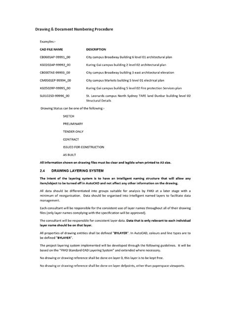 Drawing And Document Numbering Procedure Pdf Drawing And Document Numbering Procedure Pdf