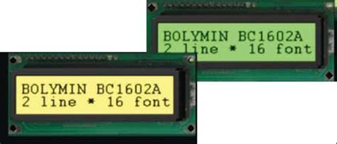 Monochrome CHARACTER LCD