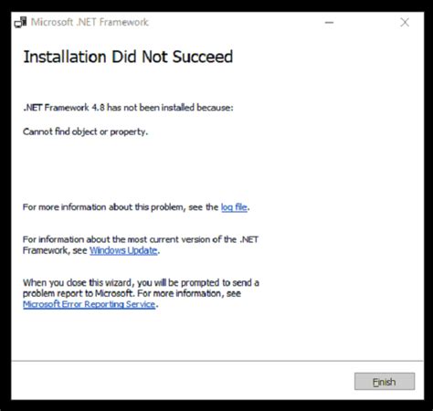 solved cannot install framework 4 8 on windows server 2019