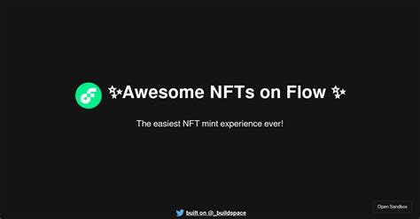 Flow Nft Starter Codesandbox Flow Nft Starter Codesandbox