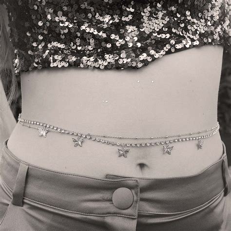 Body Chain Corrente Poa Em Banho Prata Orfhen Acessórios Legais E