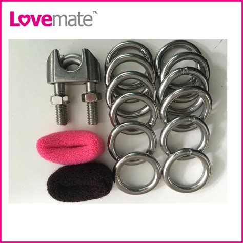 304 Stainless Steel Cock Ring Metal Pro Extender Physical Penis Enlargement Round Hoop In Pumps