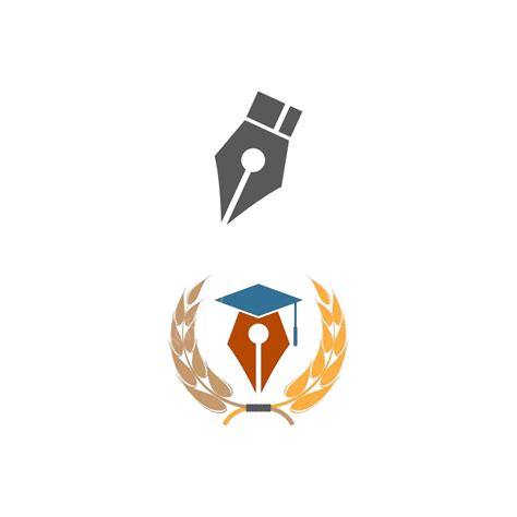 Nib Logo Template Vector Symbol Vector Illustration Drawing Vector