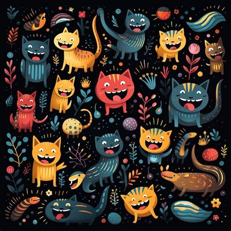 Premium Photo Eon Colors Brilliant Color Composition Throughout The Pattern