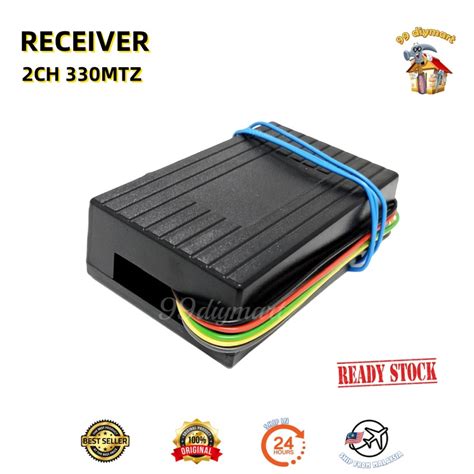 2CH 330mtz DIP SWITCH REMOTE CONTROL RECEIVER ONLY FOR AUTOGATE SYSTEM READYSTOCK Shopee