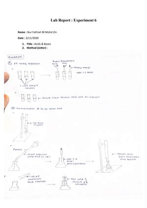 Lab Report Exp 4 Lab Report Experiment 4 Name Nur Fathiah Bt Mohd Zin Date 26 10 1