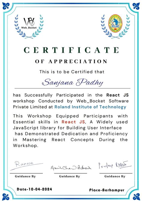 Reactjs Workshop Webdevelopment Sanjana Padhy