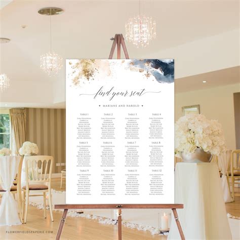 Editable Seating Chart Seating Chart Template Editable Etsy