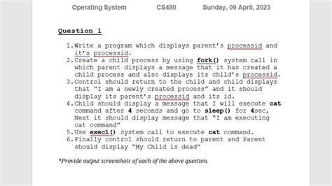 Solved Operating System Concepts Ninth Edition Please Chegg