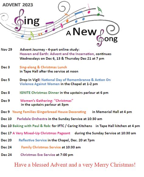 Advent Poster Pic Parkdale United Church