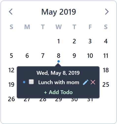 Github Nathanreyesv Calendar An Elegant Calendar And Datepicker
