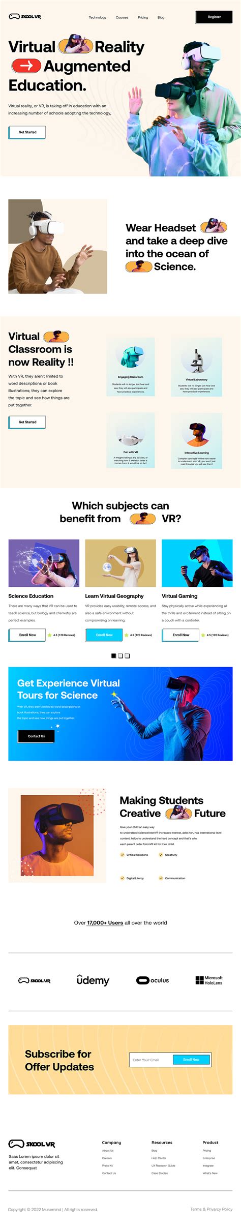 E Learning Landing Page Design On Behance