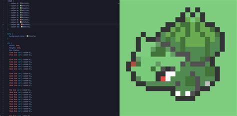 🍃i Created A Bulbasaur With Html And Css 🍃 Rpokemon