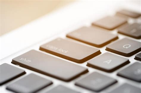 Premium Photo Keyboard On Laptop Computer With Cyber Protection Concept