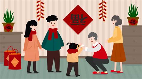 过年走亲戚图片卡通 过年走亲戚简笔画 过年走亲戚图片拜年 大山谷图库