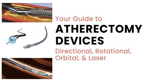 Your Guide To Atherectomy Devices Directional Rotational Orbital And Laser Youtube