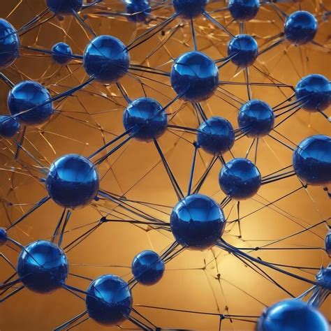 Premium Photo Abstract Design Networking Technology Background Concept Science Blue Tech Atom