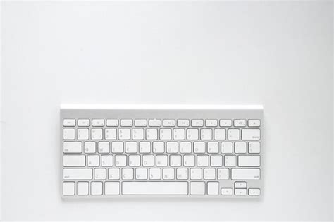 Premium Photo Close Up Of Computer Keyboard On White Background