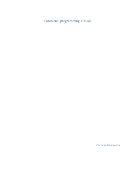 Doc Functional Programming Haskell
