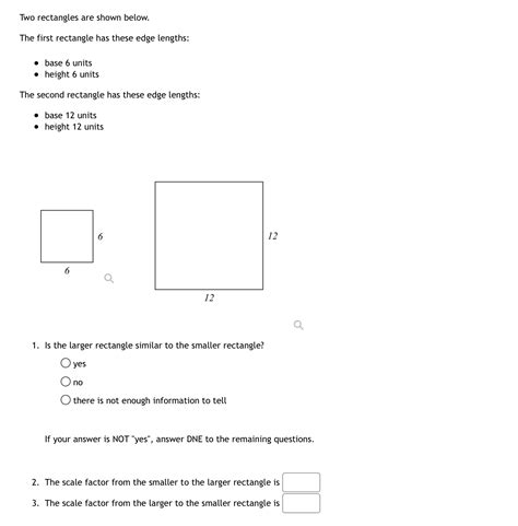 Solved Two Rectangles Are Shown Below The First Rectangle Chegg