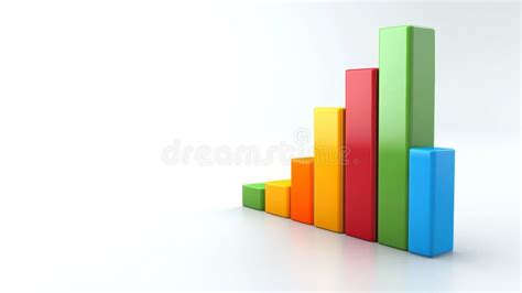 colorful bar chart on white background for data visualization and