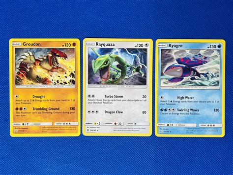 Pokemon Groudon And Kyogre Card